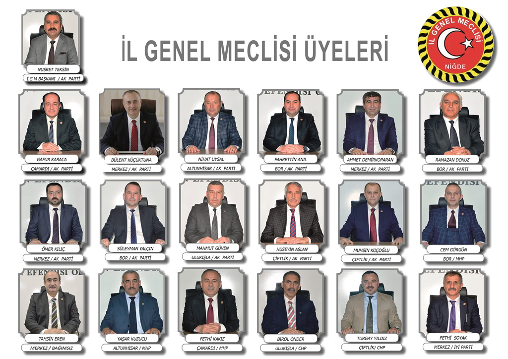 İL GENEL MECLİSİ ÜYELERİ